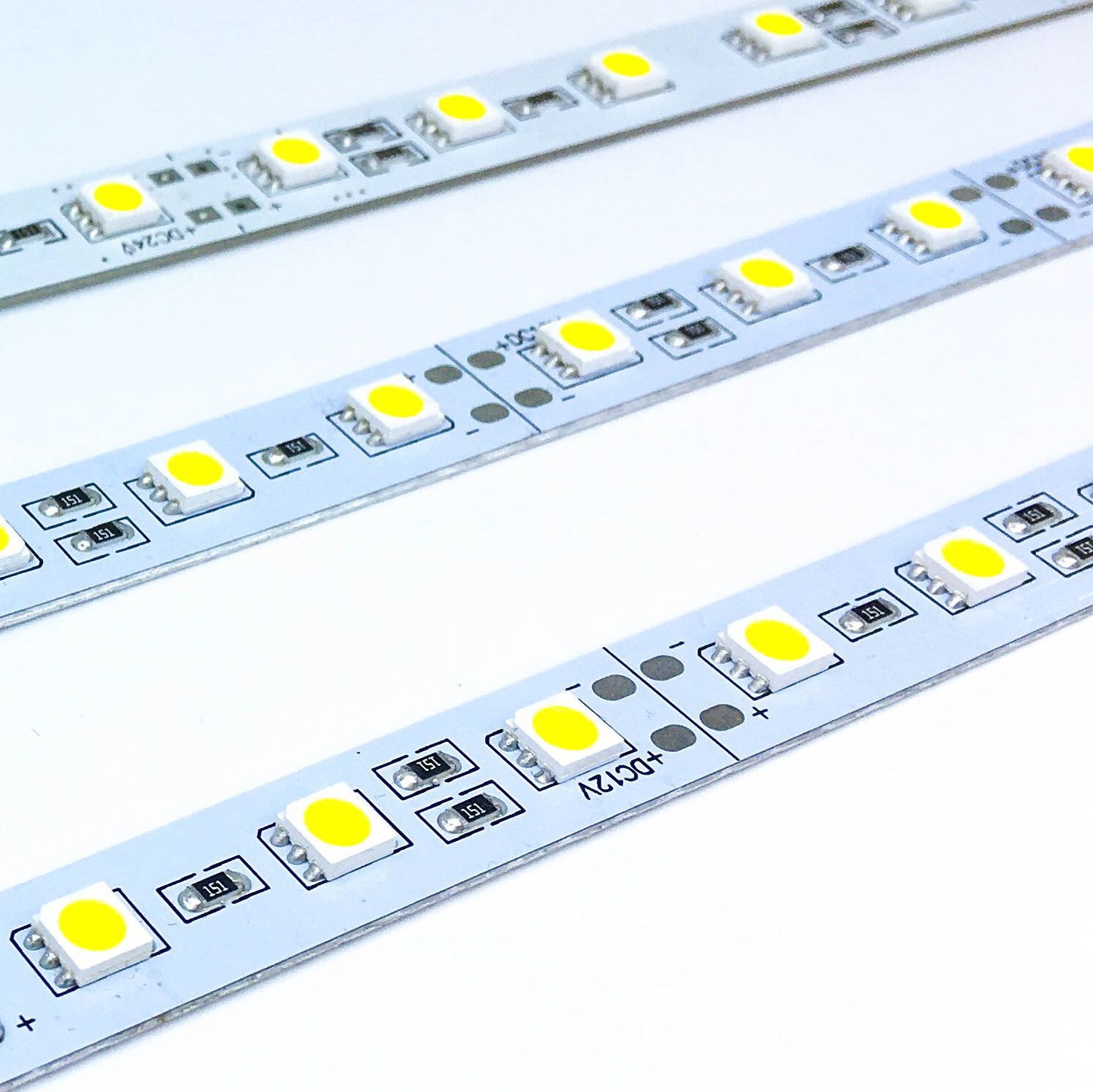 12V 24V white, dual white, RGB, RGBW LED rigid strip light